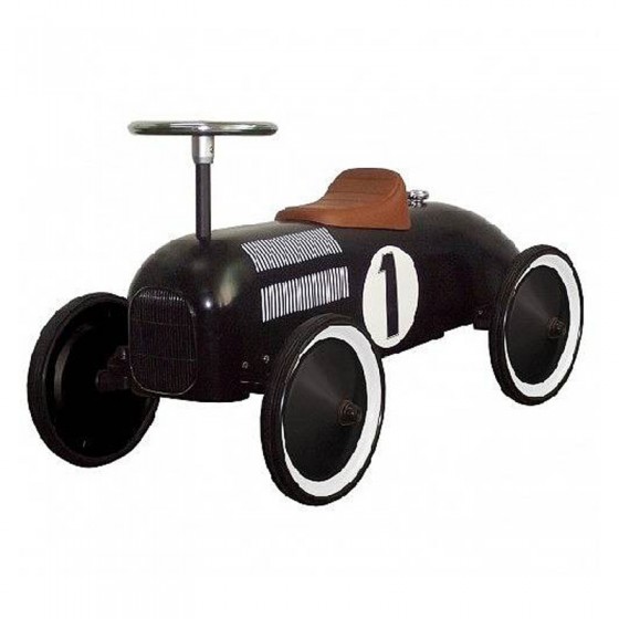 Classic Metal Retro Speedster Black Racing Car for active kids